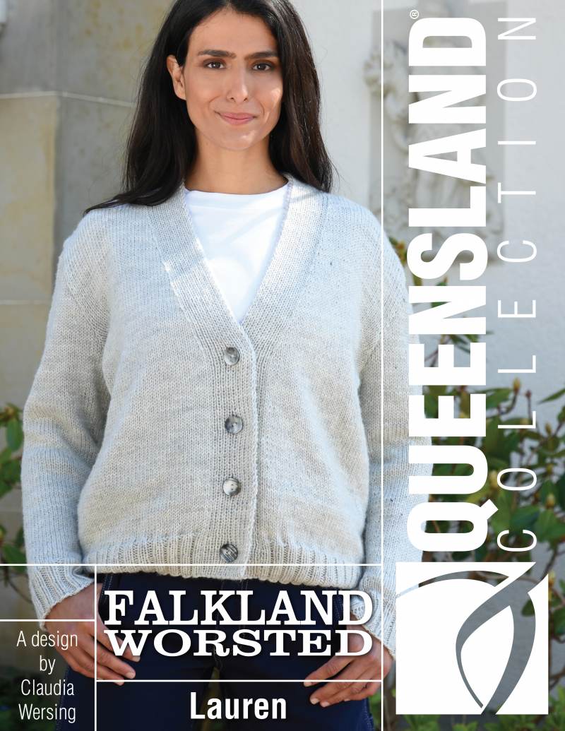 Lauren Cardigan Pattern (Hard Copy) — ImagiKnit