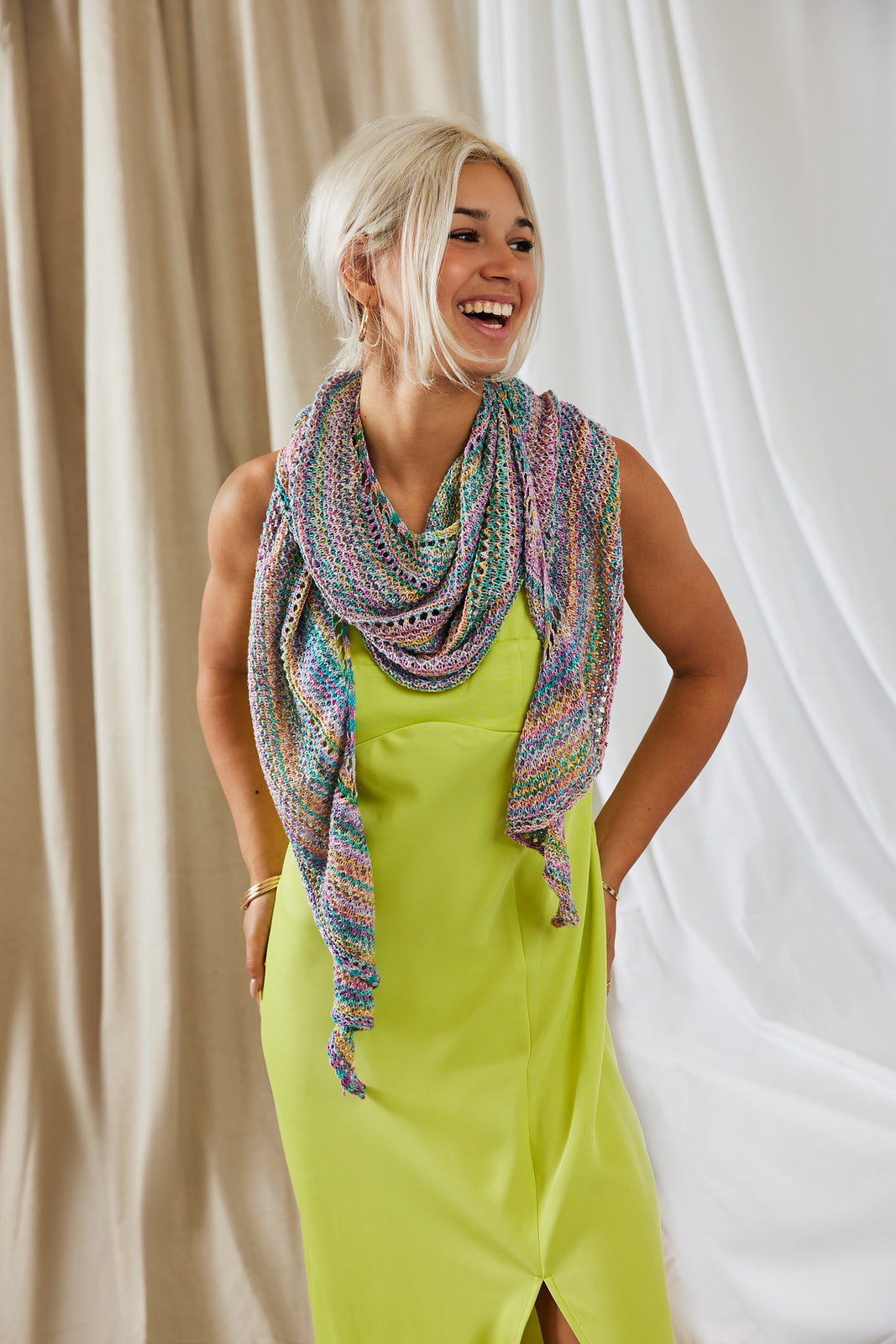 Edisto Shawl Kit — ImagiKnit
