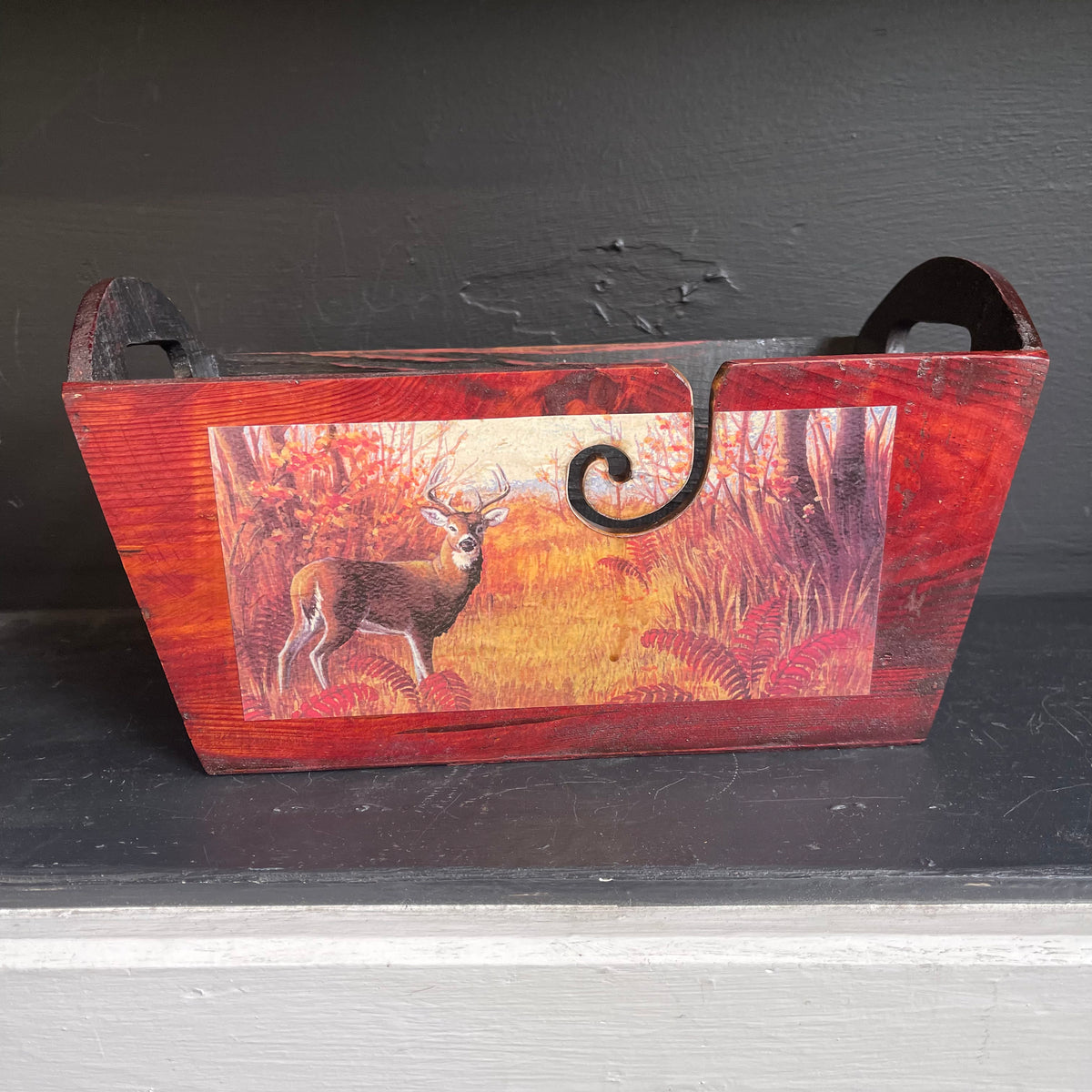 Dean Hood Project/Yarn Container (Painted Deer Box) — ImagiKnit