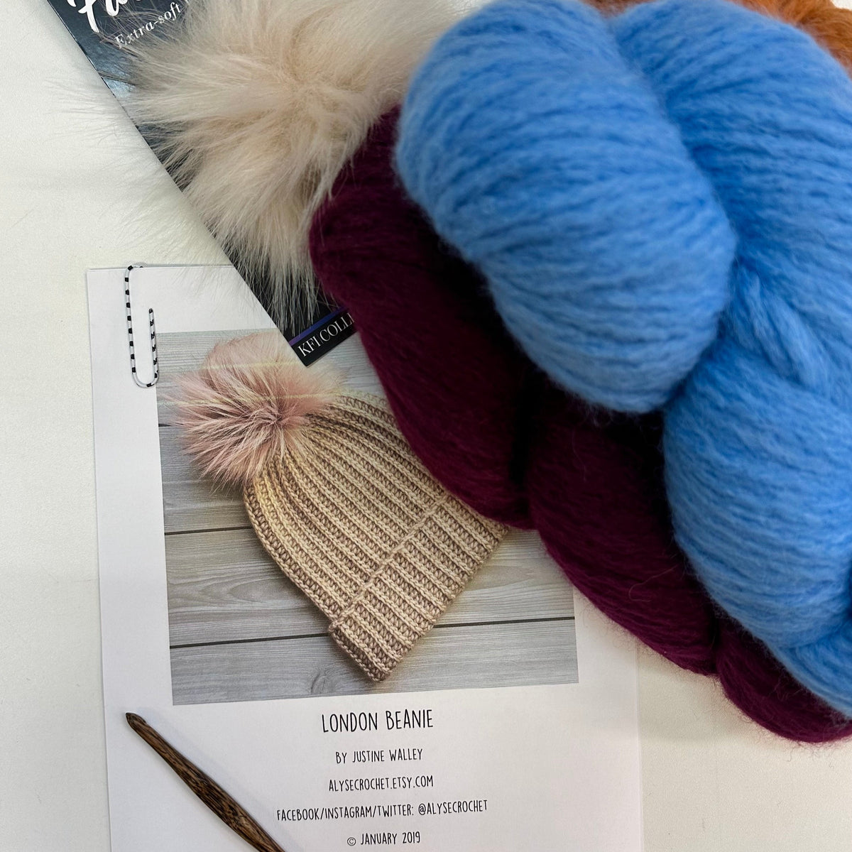 London Beanie Crochet Kit — ImagiKnit