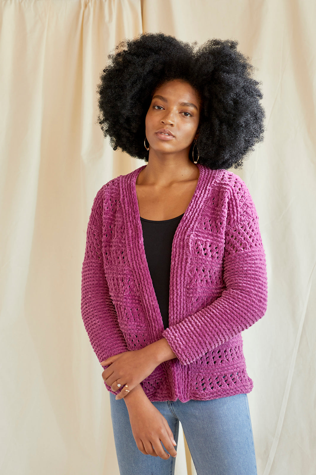 Roseate Cardigan Kit — ImagiKnit