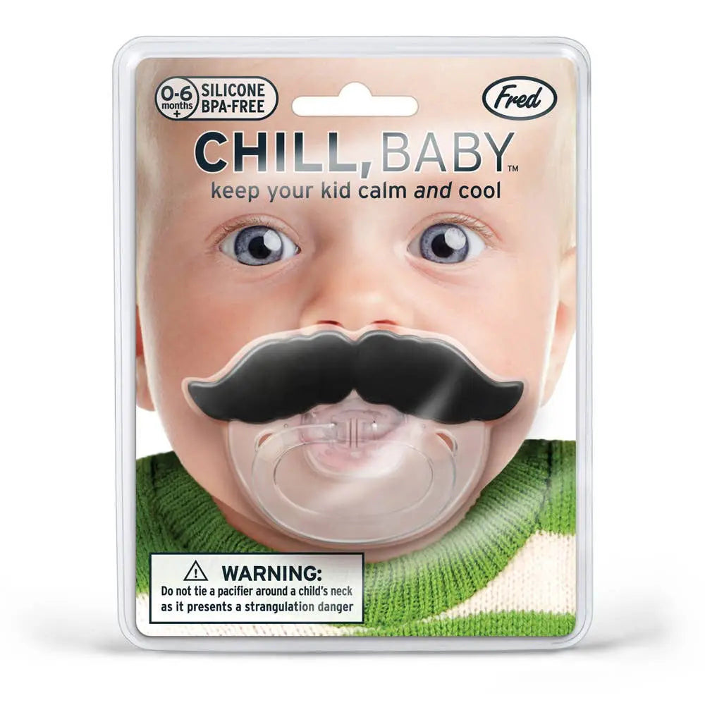 Chill Baby Pacifier - Mustache — ImagiKnit