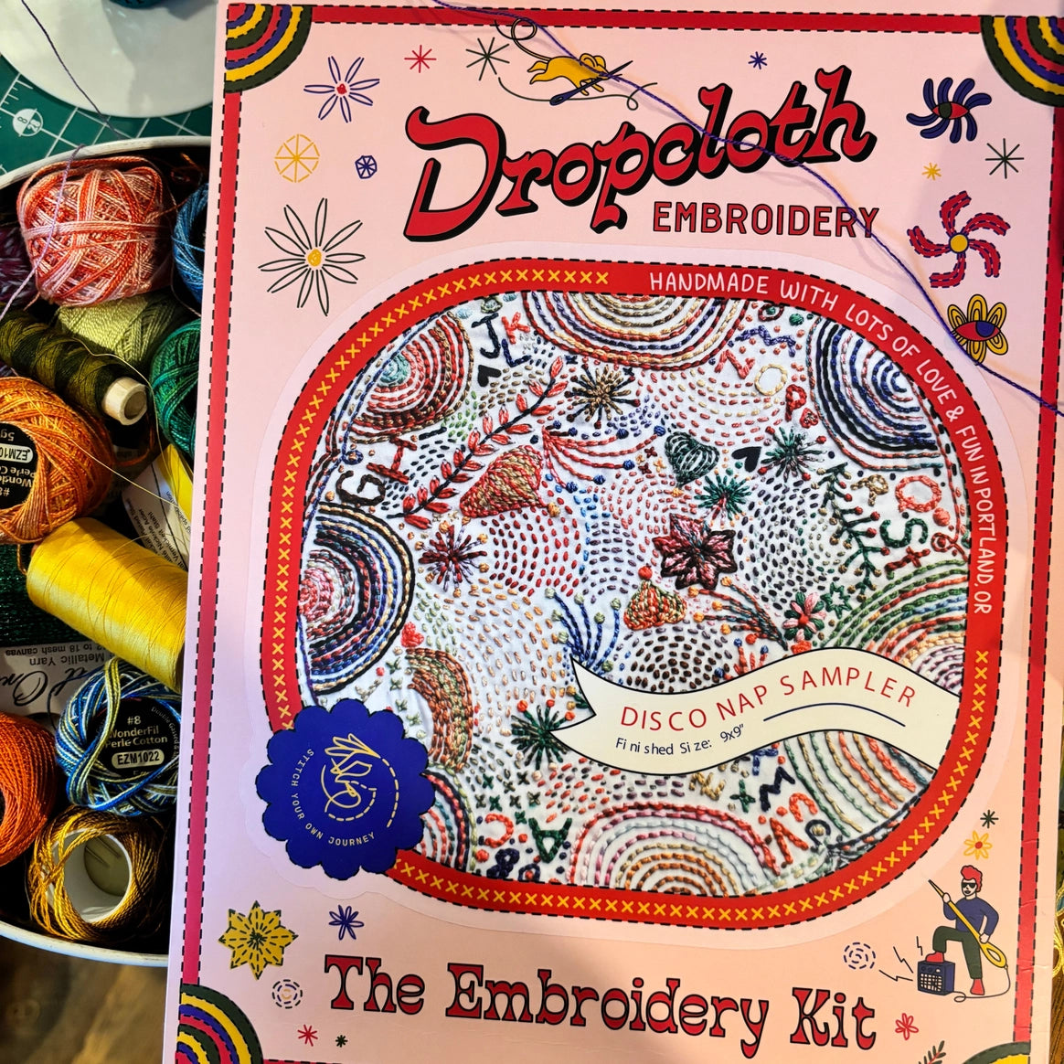 Dropcloth Samplers Embroidery Kits — ImagiKnit