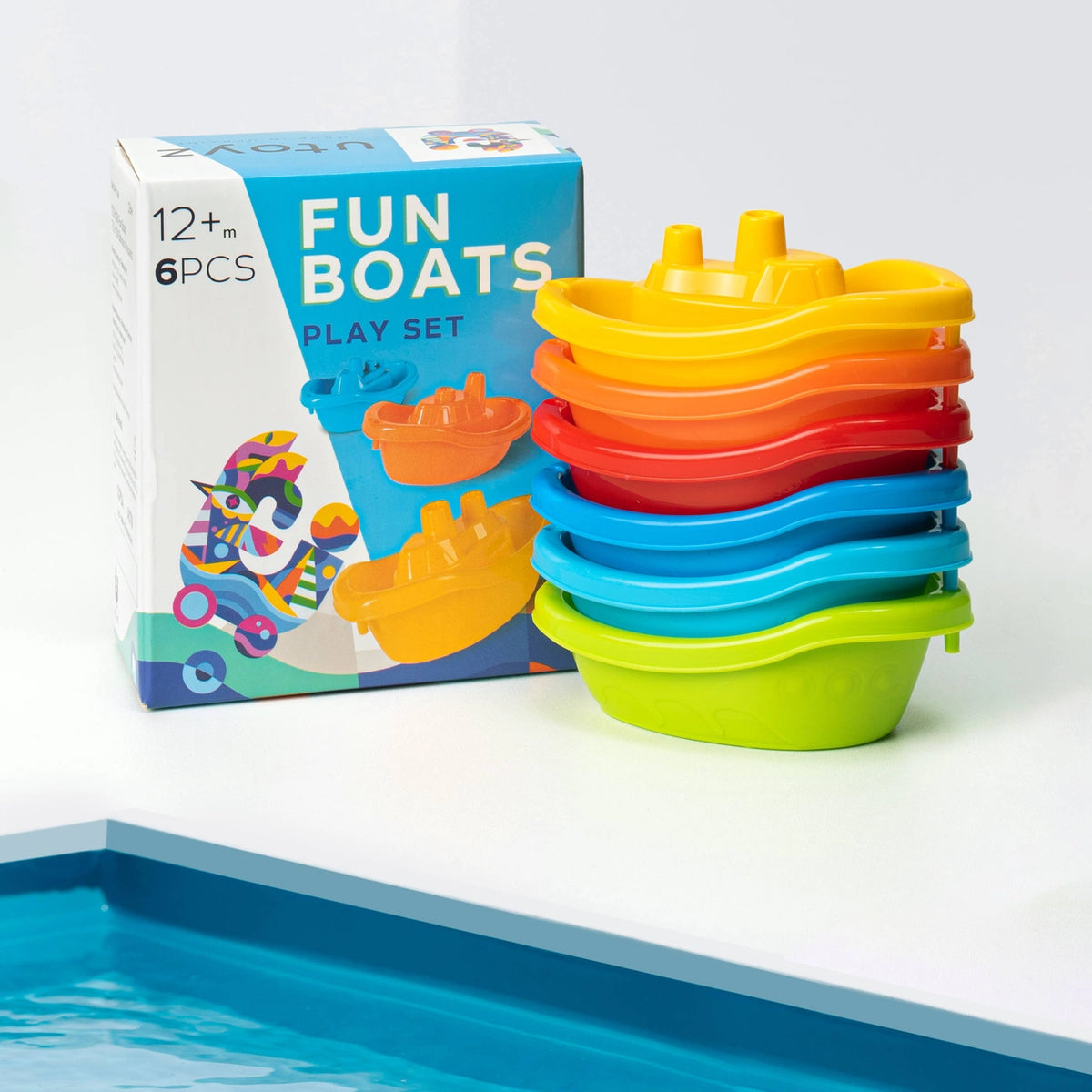 Fun Boats Bath Toy — ImagiKnit
