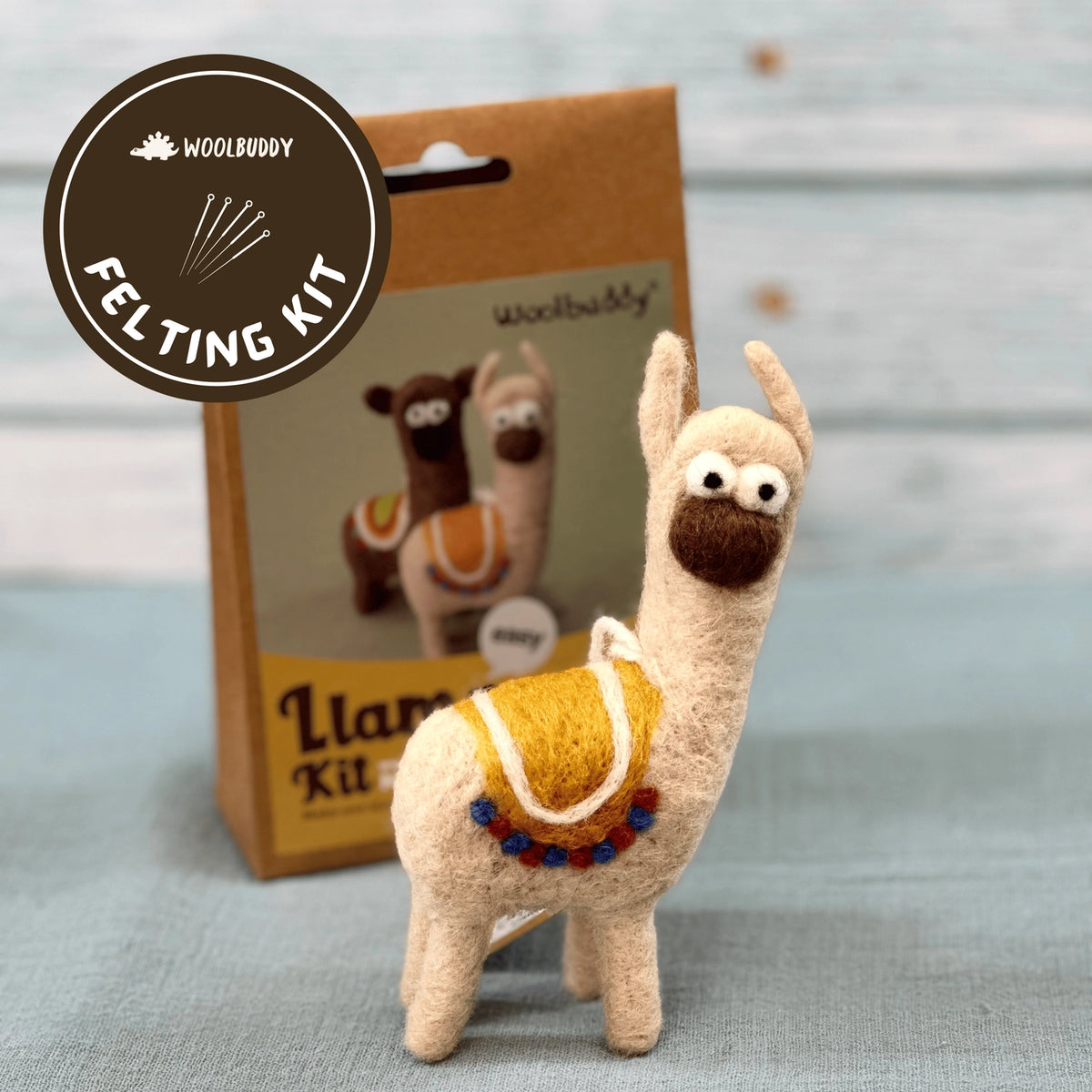 Woolbuddy Llama Needle Felting Kit — ImagiKnit