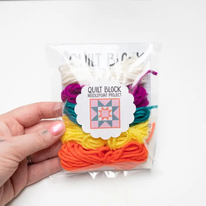 Make & Mend Quilt Block Needlepoint Kit — ImagiKnit