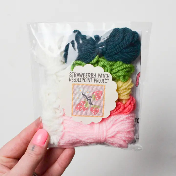 Make & Mend Strawberry Patch Needlepoint Kit — ImagiKnit