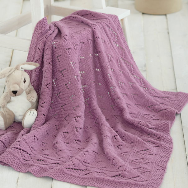 Lace and Diamonds Blanket Kit — ImagiKnit