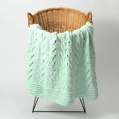 Soft Vines Baby Blanket Kit — ImagiKnit