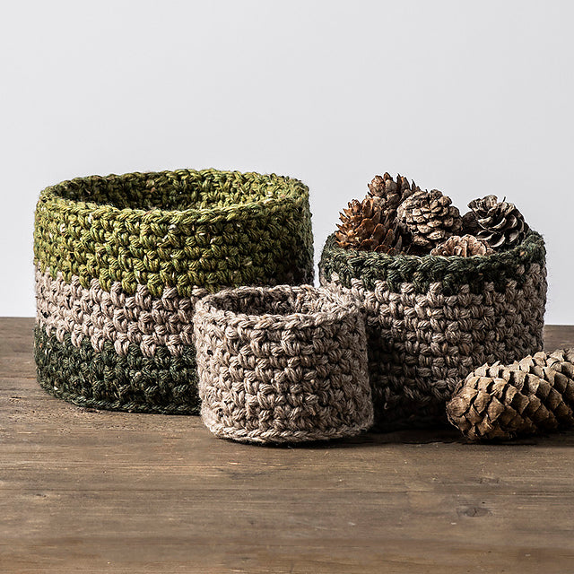 Portage Crochet Baskets PDF — ImagiKnit