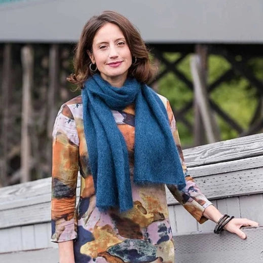 Alexandra's Airplane Scarf Kit — ImagiKnit